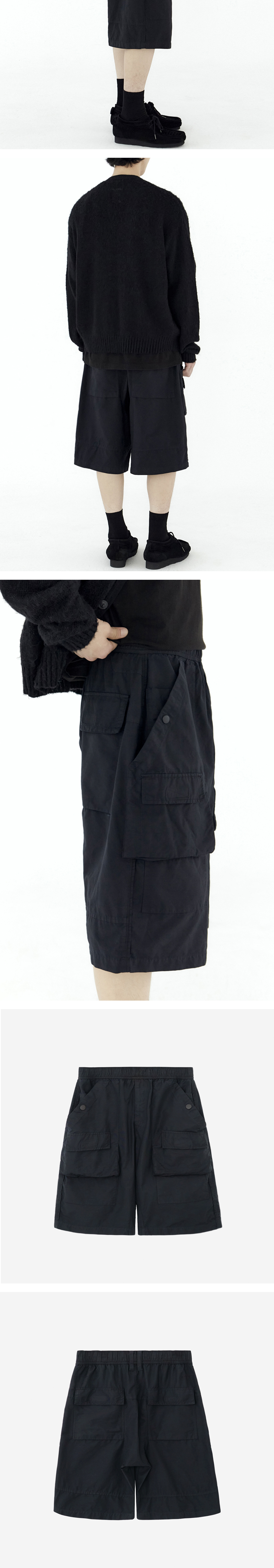 폴리테루 프론트 카고 1/2 팬츠 다크 네이비 | Polyteru | KREAM