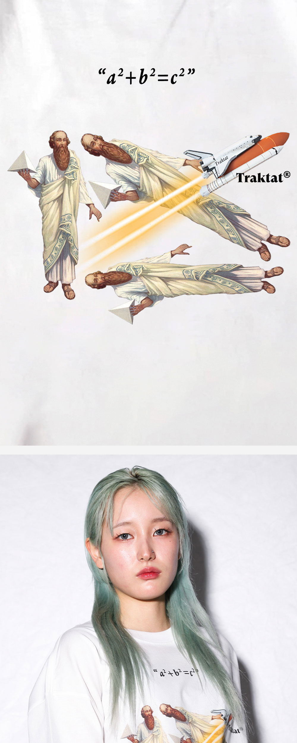 트락타트 피타고라스 티셔츠 화이트 | Traktat | KREAM