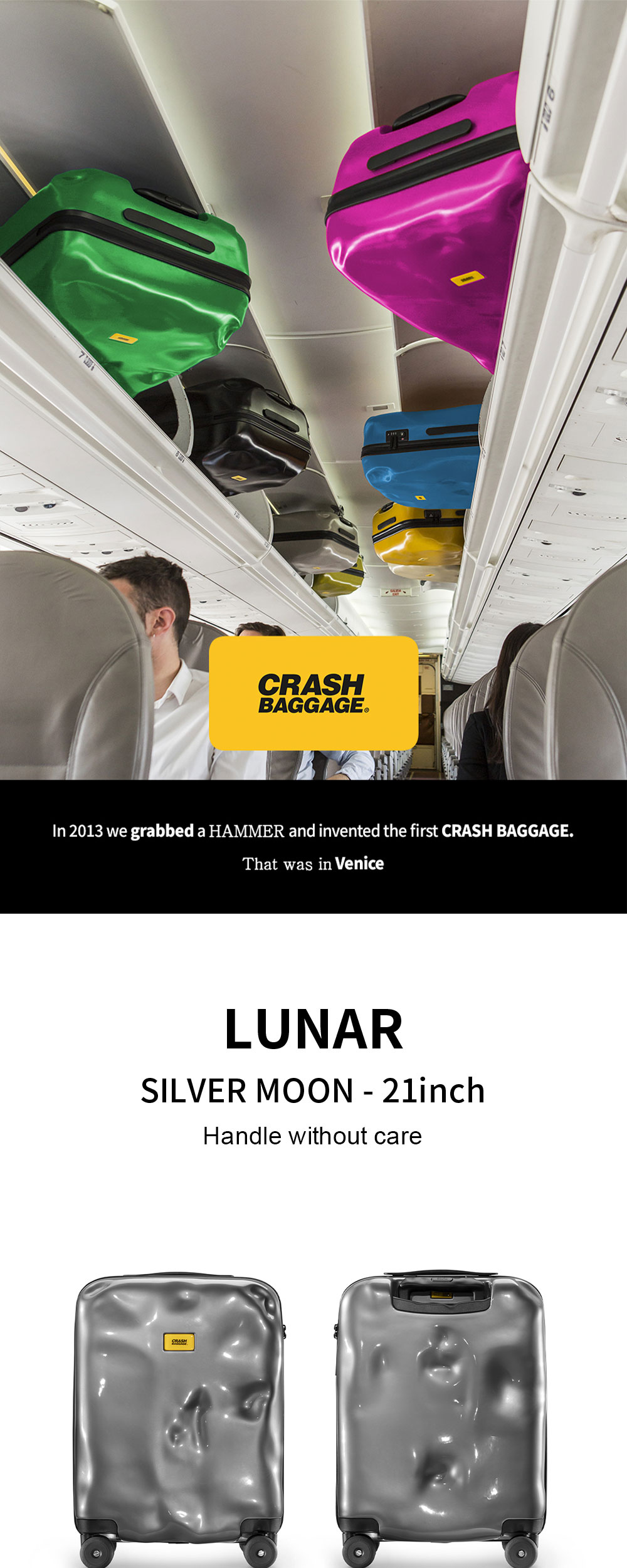 크래쉬배기지 루나 21인치 실버 문 | CRASH BAGGAGE | KREAM