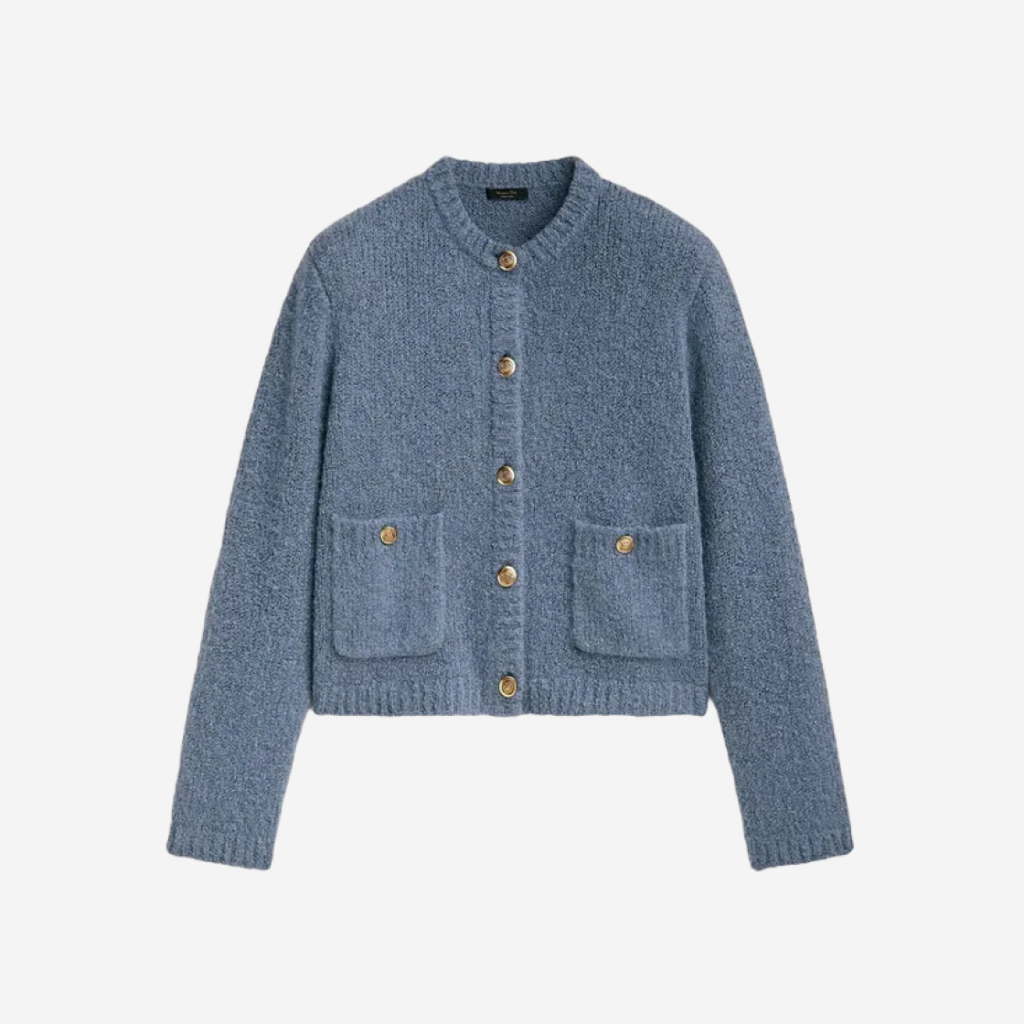마시모두띠 포켓 미니 부클 니트 가디건 플루이쉬 | Massimo Dutti | KREAM