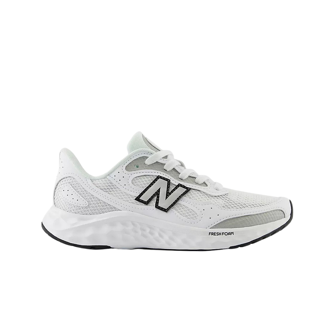 (W) 뉴발란스 프레쉬 폼 아리시 v4 화이트 실버 메탈릭 - 2E 엑스트라 와이드 | New Balance | KREAM