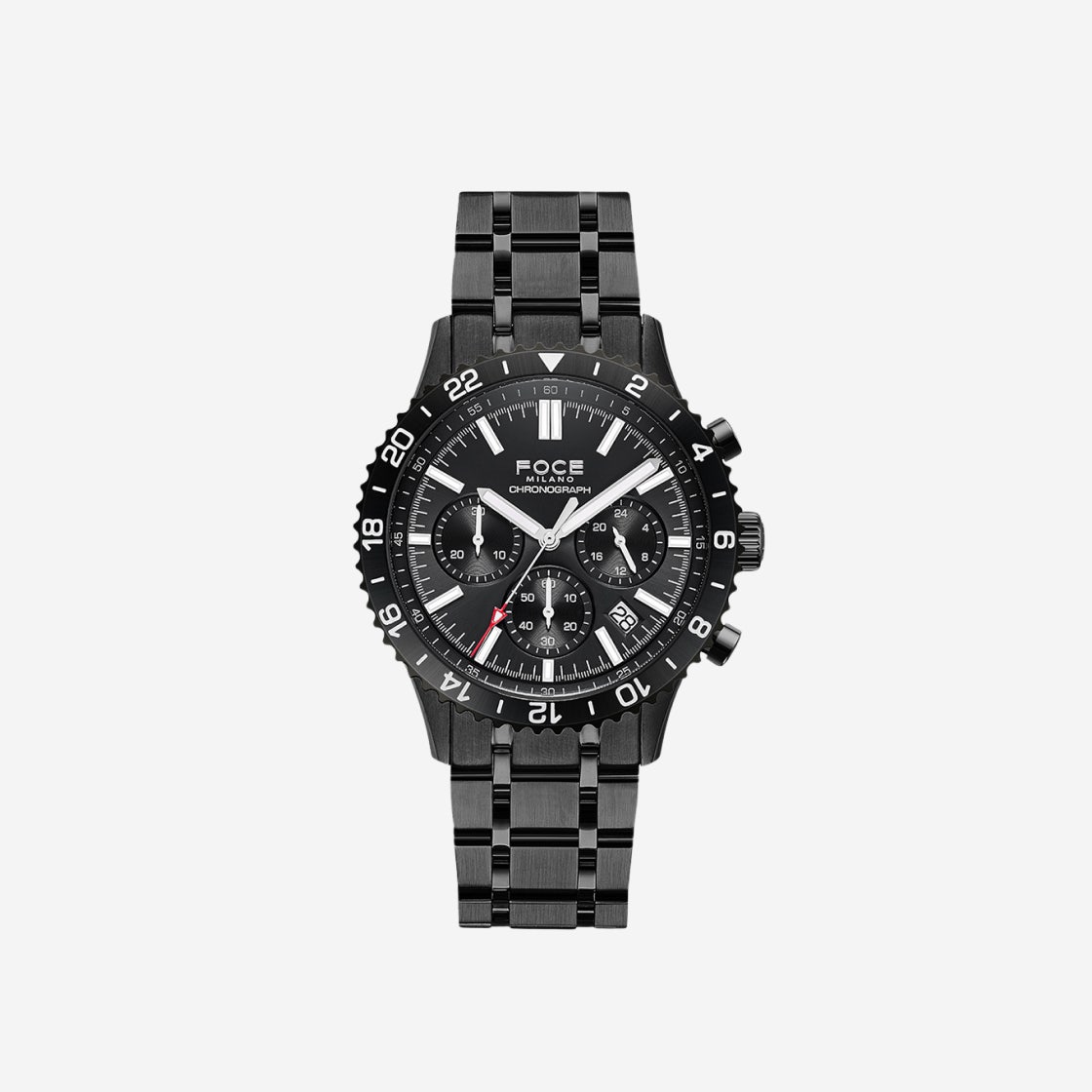 포체 45mm 메탈 워치 블랙 | Foce | KREAM