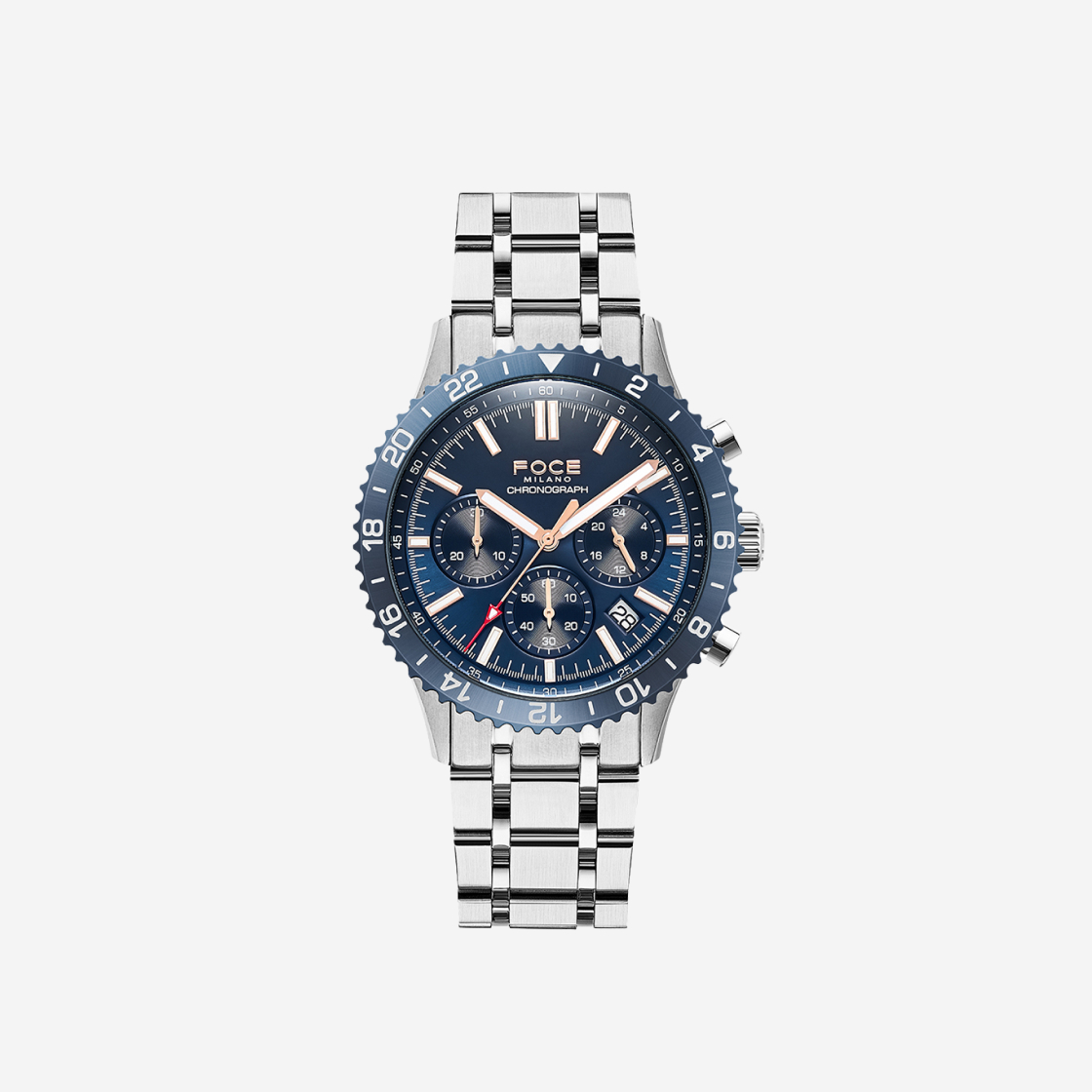 포체 45mm 메탈 워치 블루 | Foce | KREAM