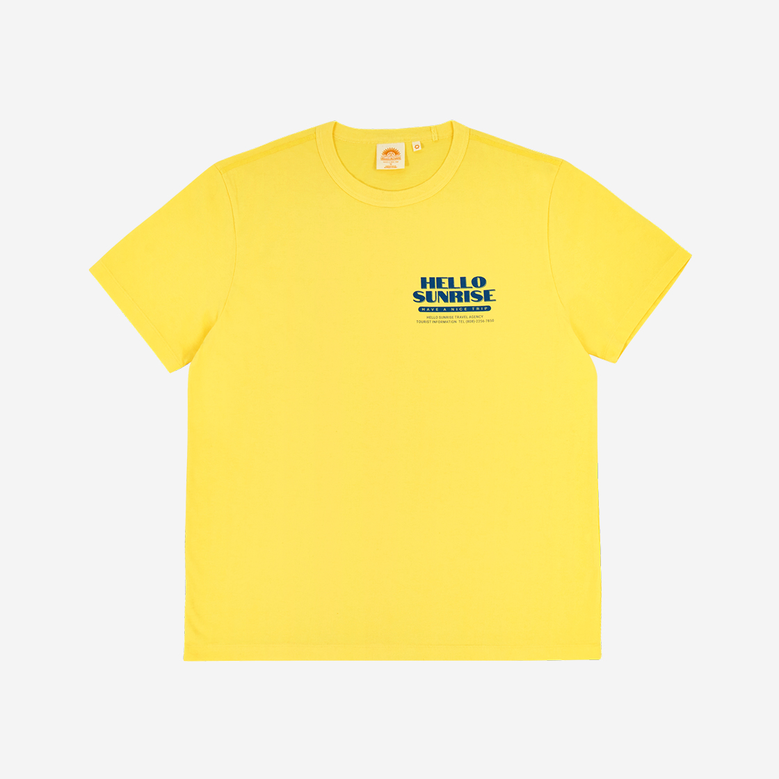 헬로선라이즈 트레블 에이전시 로고 티 옐로우 | Hello Sunrise | KREAM
