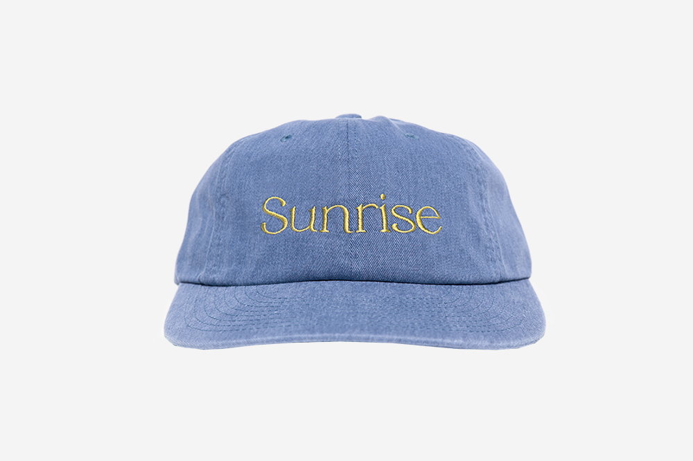 헬로선라이즈 선라이즈 타이포 로고 6패널 캡 네이비 | Hello Sunrise | KREAM