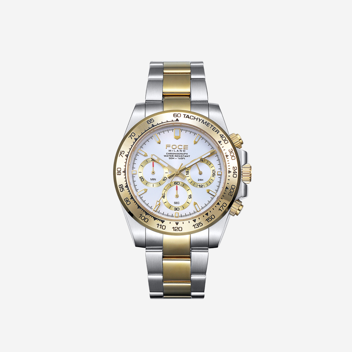포체 41mm 크로노그래프 메탈 워치 골드 | Foce | KREAM