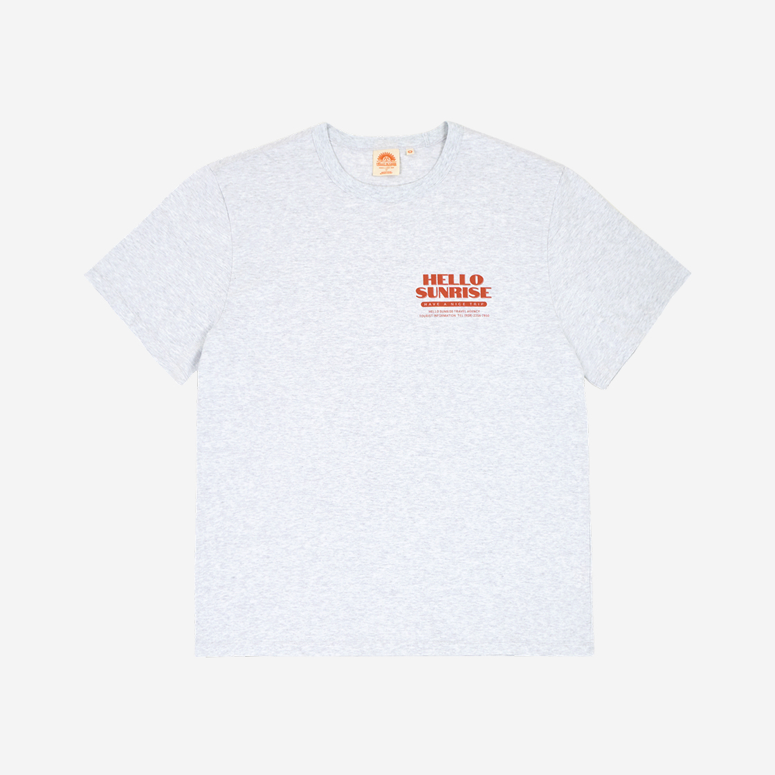 헬로선라이즈 트레블 에이전시 로고 티 라이트 그레이 | Hello Sunrise | KREAM