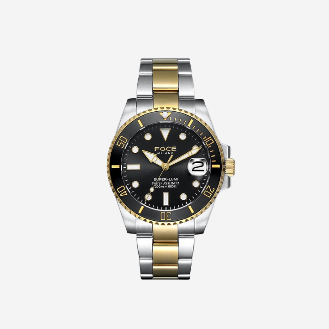 포체 200m 워터푸르프 다이버 워치 골드 | Foce | KREAM