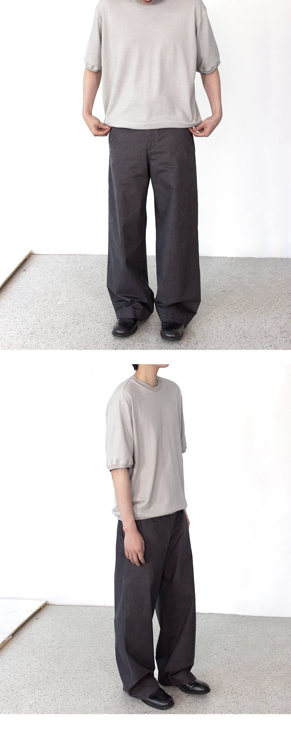 고낙 퍼그밀 팬츠 퍼플 그레이 | Gonak | KREAM