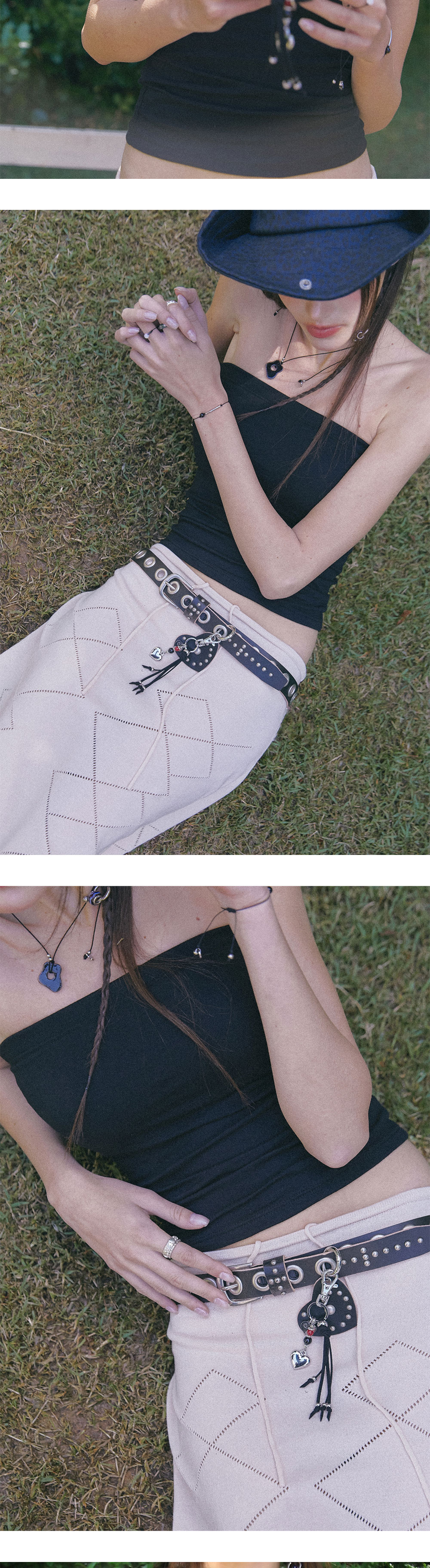 엔프프 레더 하트 키링 블랙 | Nff | KREAM