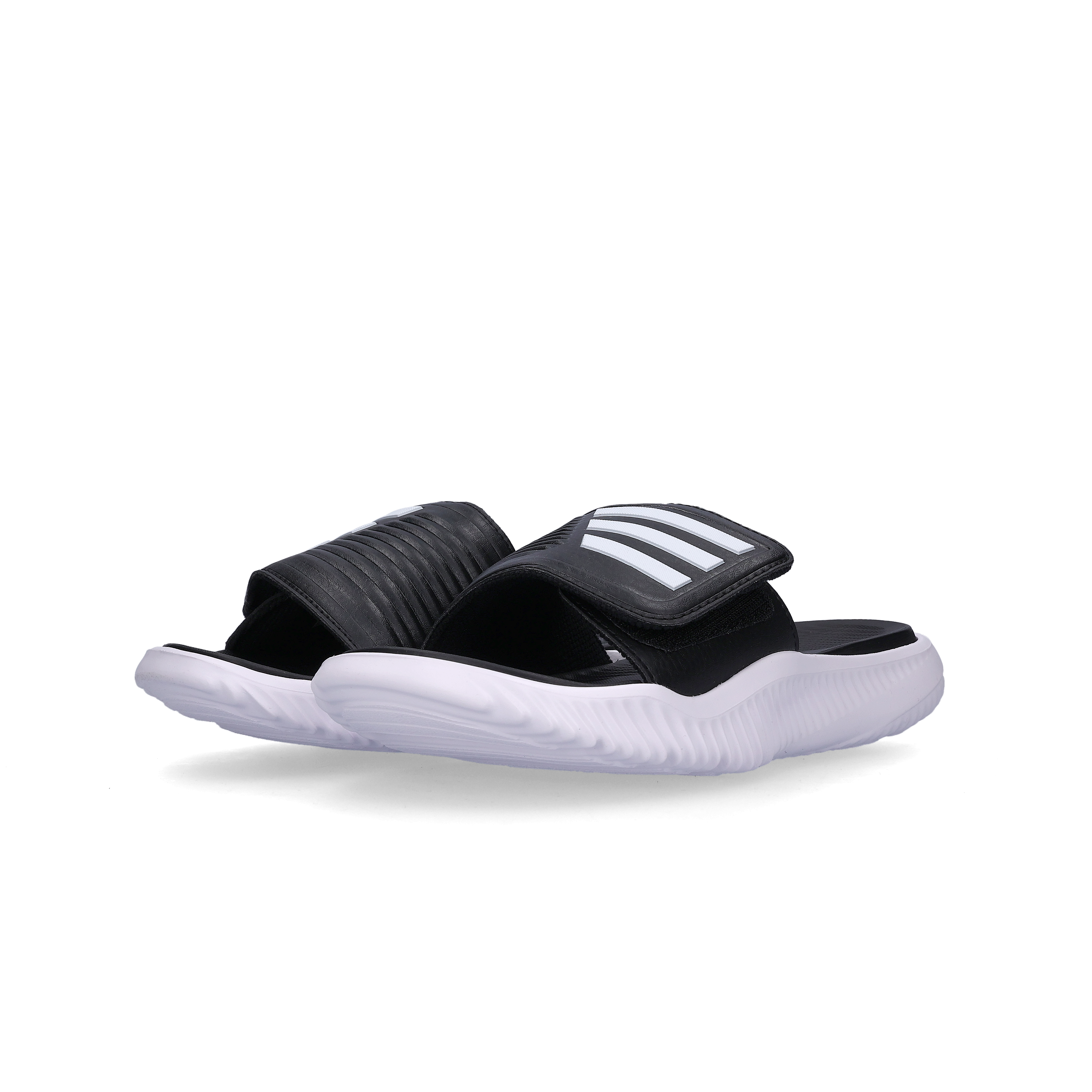 아디다스 알파바운스 슬라이드 코어 블랙 클라우드 화이트 | KREAM