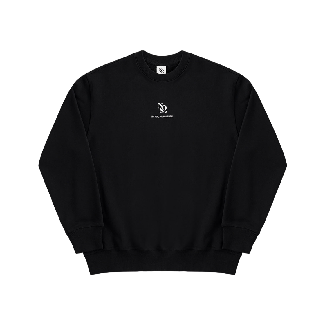 NOS7 센터 스웨트셔츠 블랙 | NOS7 | KREAM