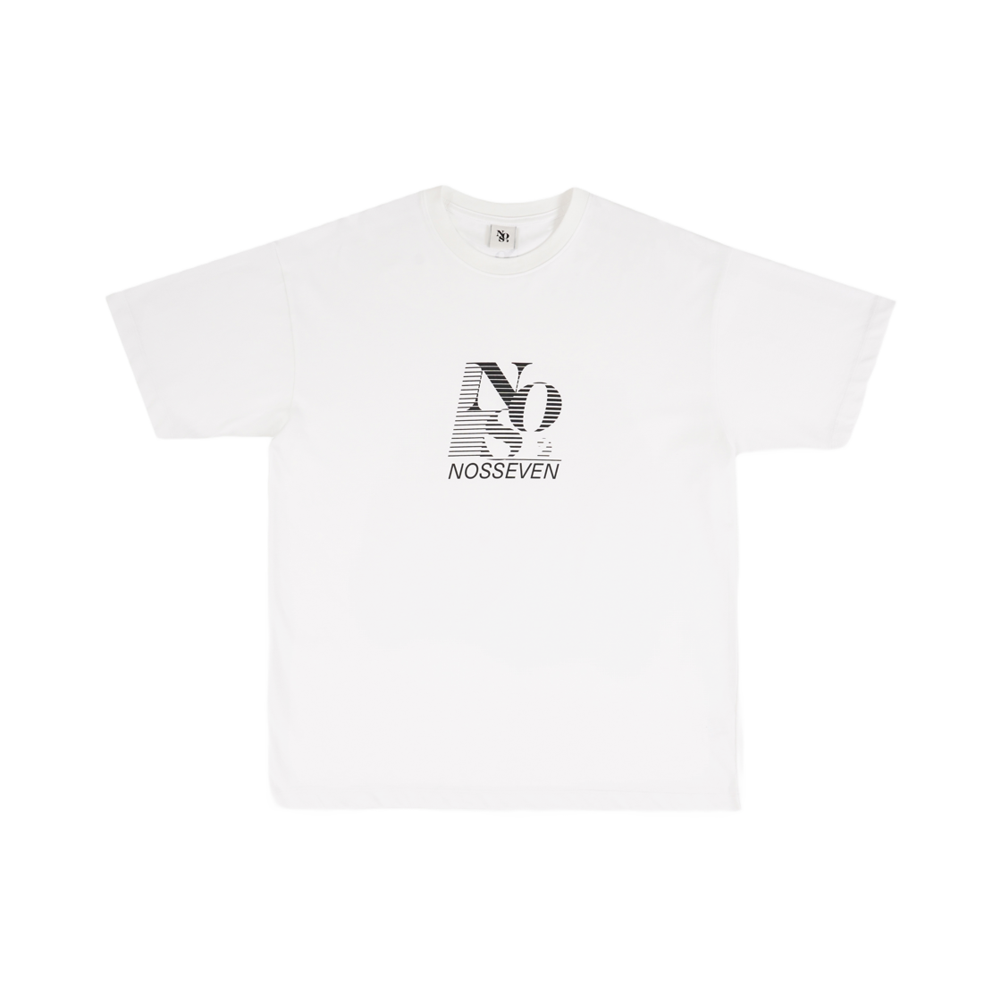 NOS7 라인 슬래쉬 티셔츠 화이트 | NOS7 | KREAM