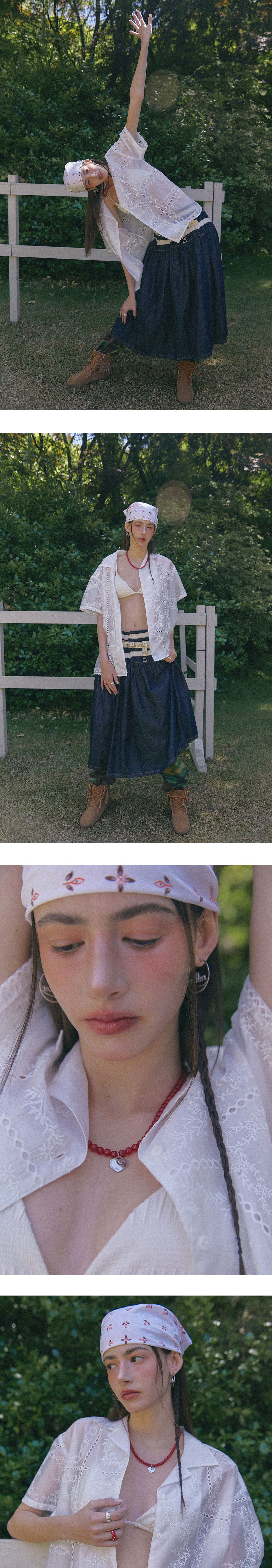 엔프프 에터널 젬스톤 네크리스 레드 | Nff | KREAM