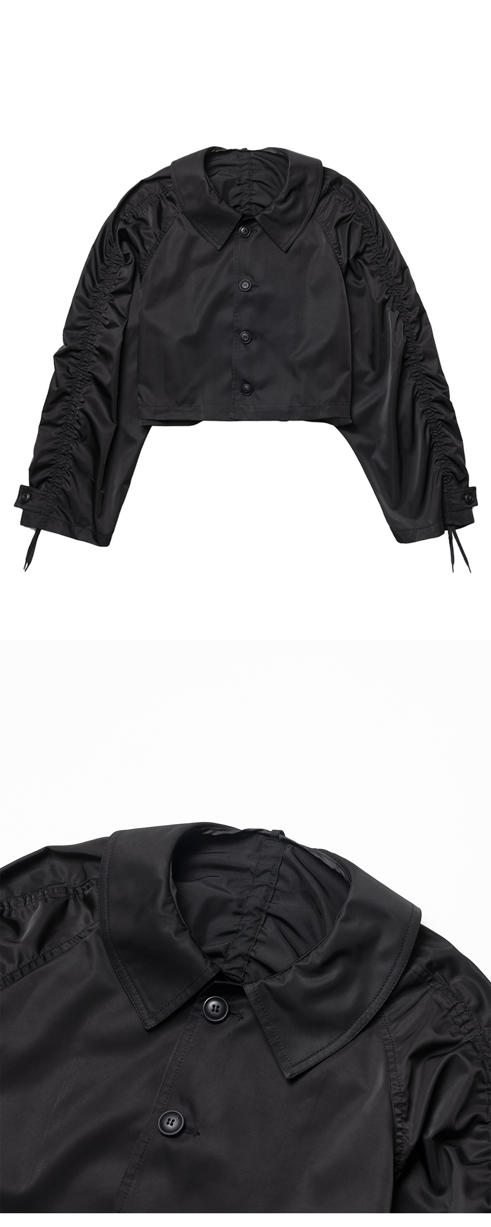 언노운 블루 셔링 자켓 블랙 | UNKNOWN BLUE | KREAM