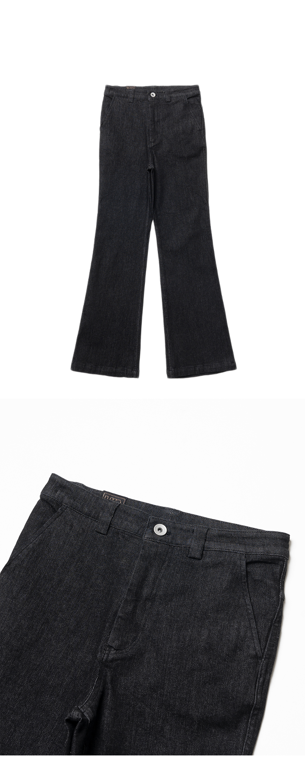 언노운블루 부츠 컷 데님 팬츠 블랙 | UNKNOWN BLUE | KREAM