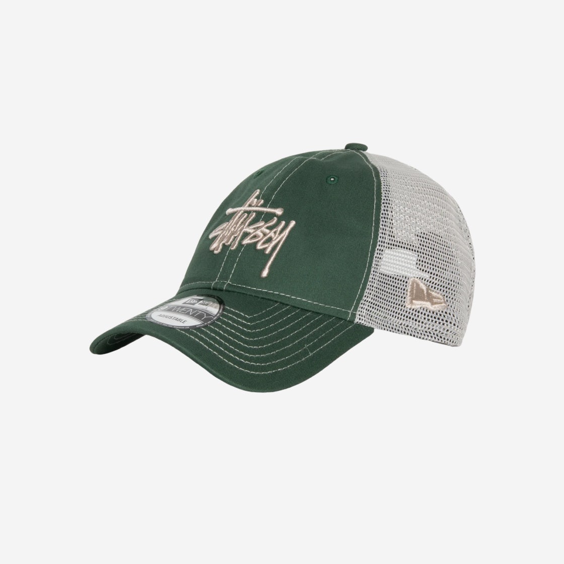 스투시 뉴에라 9Twenty 베이직 트러커 그린 | Stussy | KREAM