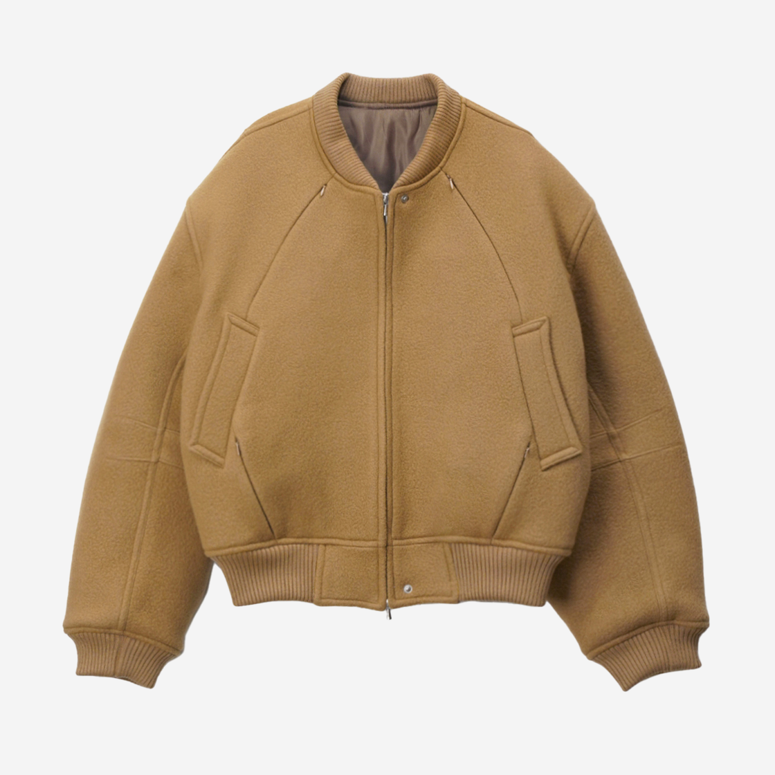 에스티유 패디드 봄버 카멜 | STU | KREAM