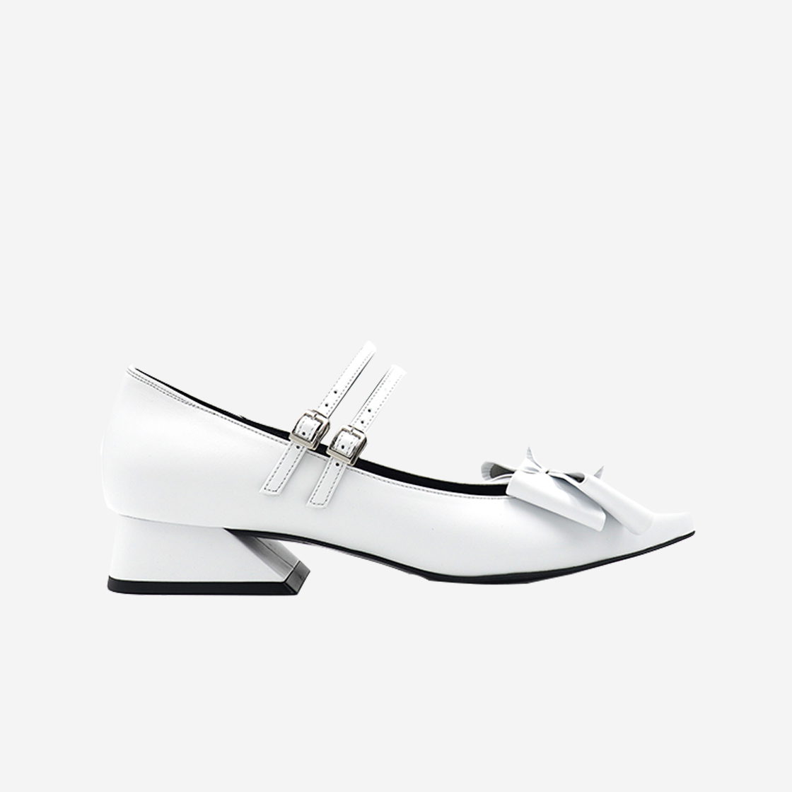 이에이에 우먼 데이지 메리 제인 플랫 화이트 | YIEYIE | KREAM