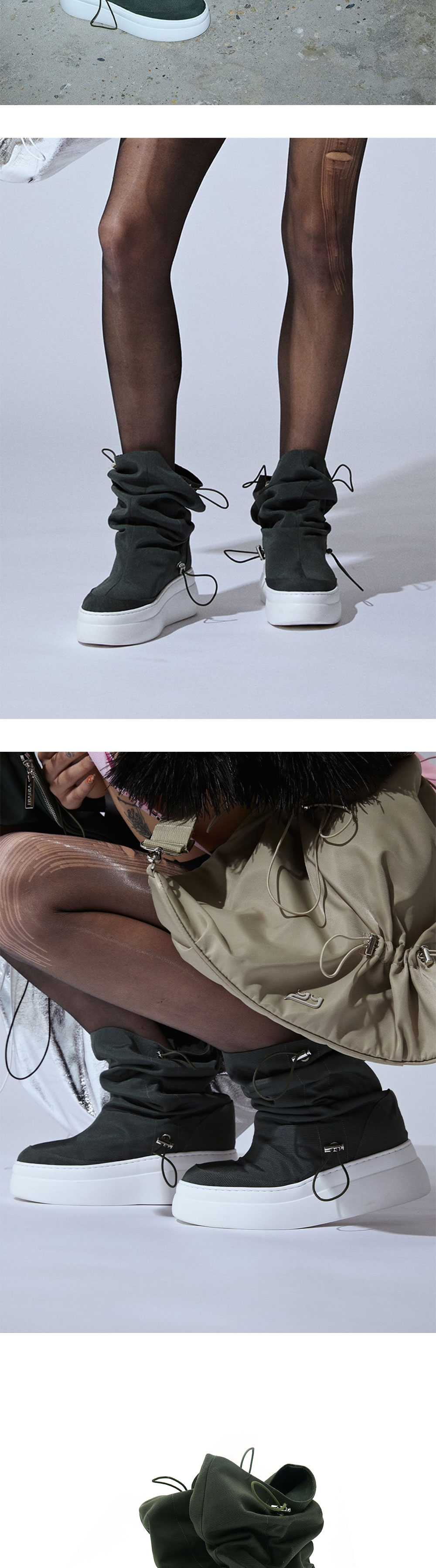 이에이에 우먼 엘마 부츠 리프 그린 | YIEYIE | KREAM