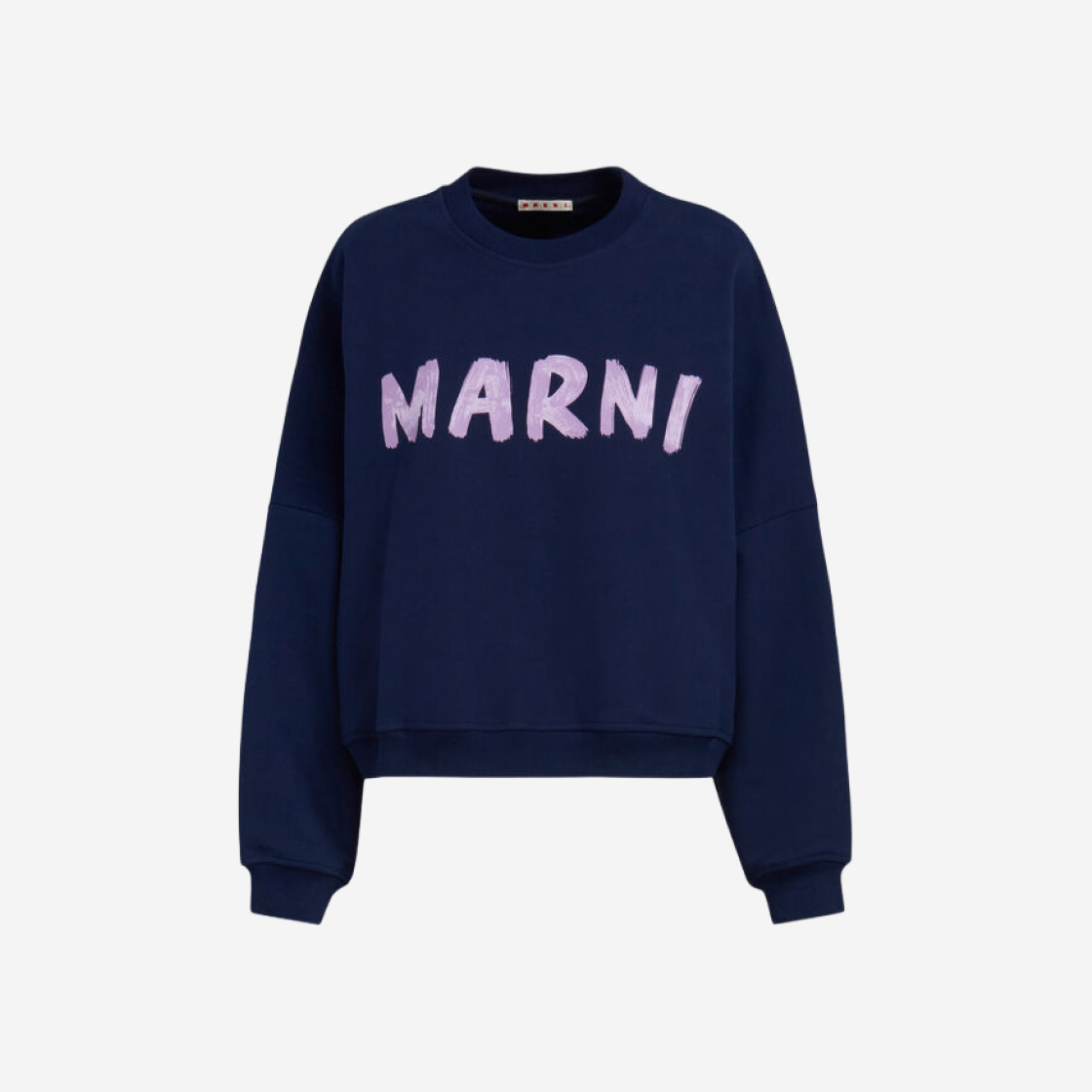 (W) 마르니 프린트 바이오 코튼 스웨트셔츠 블루 카이아나이트 | Marni | KREAM