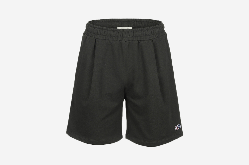 제너럴아이디어 유니섹스 에센셜 코지 스웨트 하프 팬츠 차콜 | GENERAL IDEA | KREAM