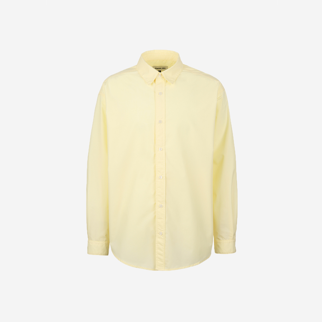 제너럴아이디어 유니섹스 링클프리 베이직 솔리드 셔츠 레몬 | GENERAL IDEA | KREAM