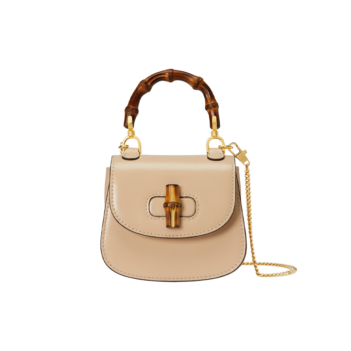 구찌 뱀부 1947 슈퍼 미니백 라이트 베이지 레더 | Gucci | KREAM