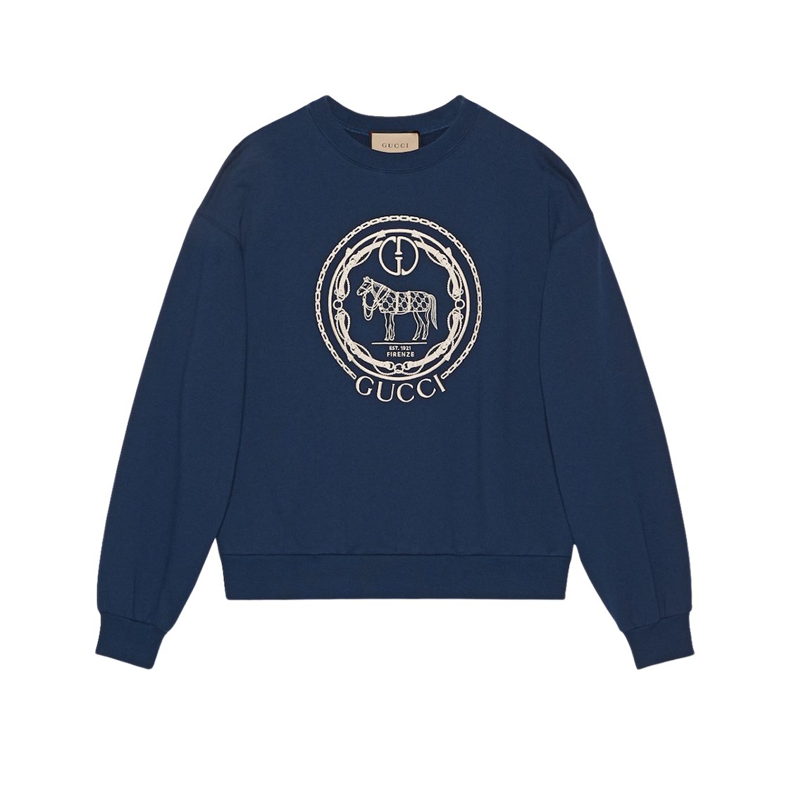 구찌 코튼 저지 스웨트셔츠 웹 그레이 | Gucci | KREAM