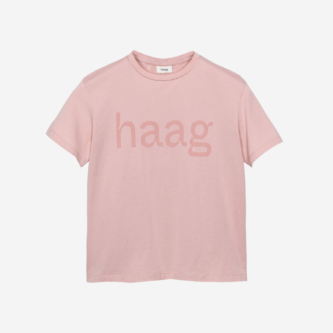 (W) 헤이그 어 벌스데이 티셔츠 누디 핑크 | Haag | KREAM