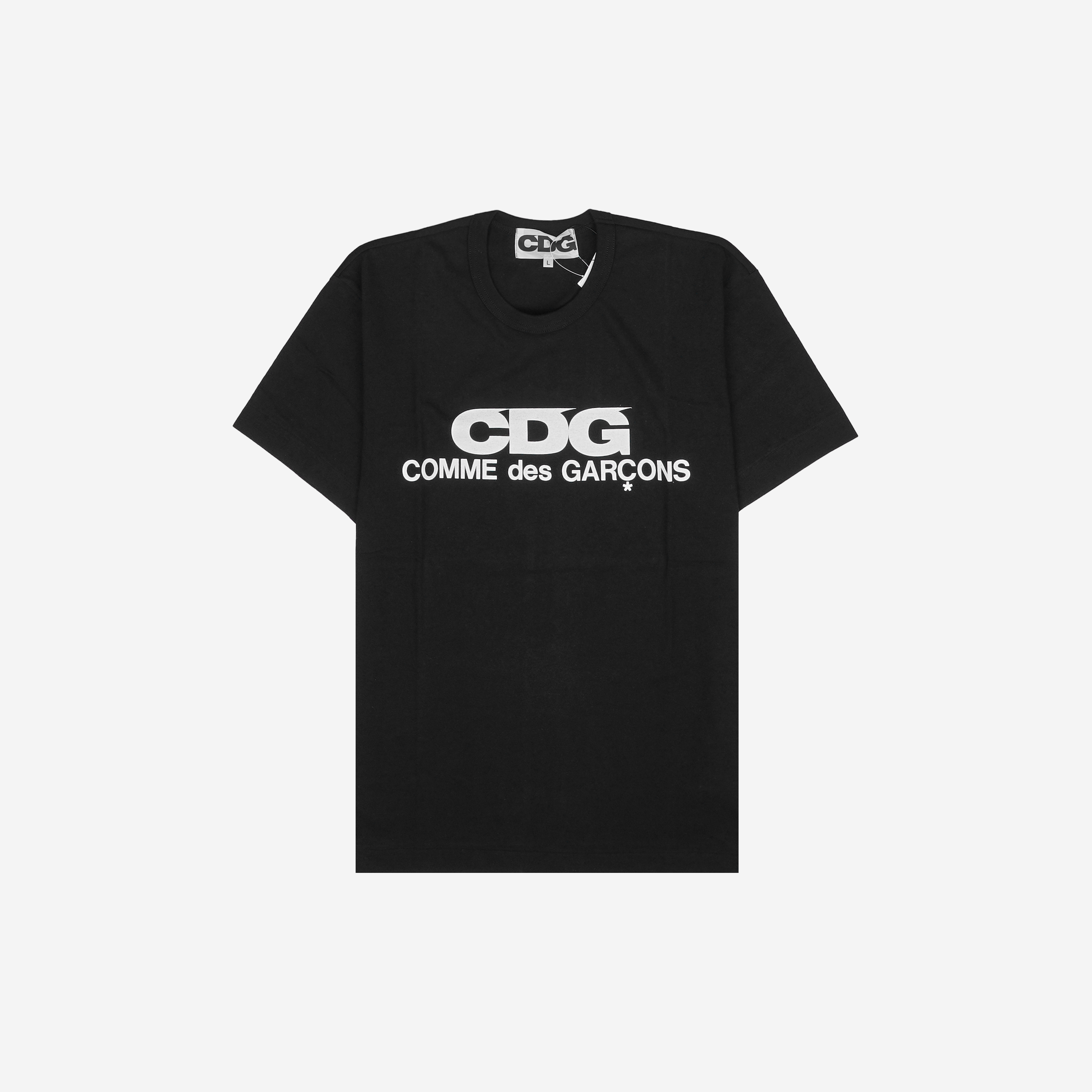 CDG 로고 티셔츠 블랙 | KREAM