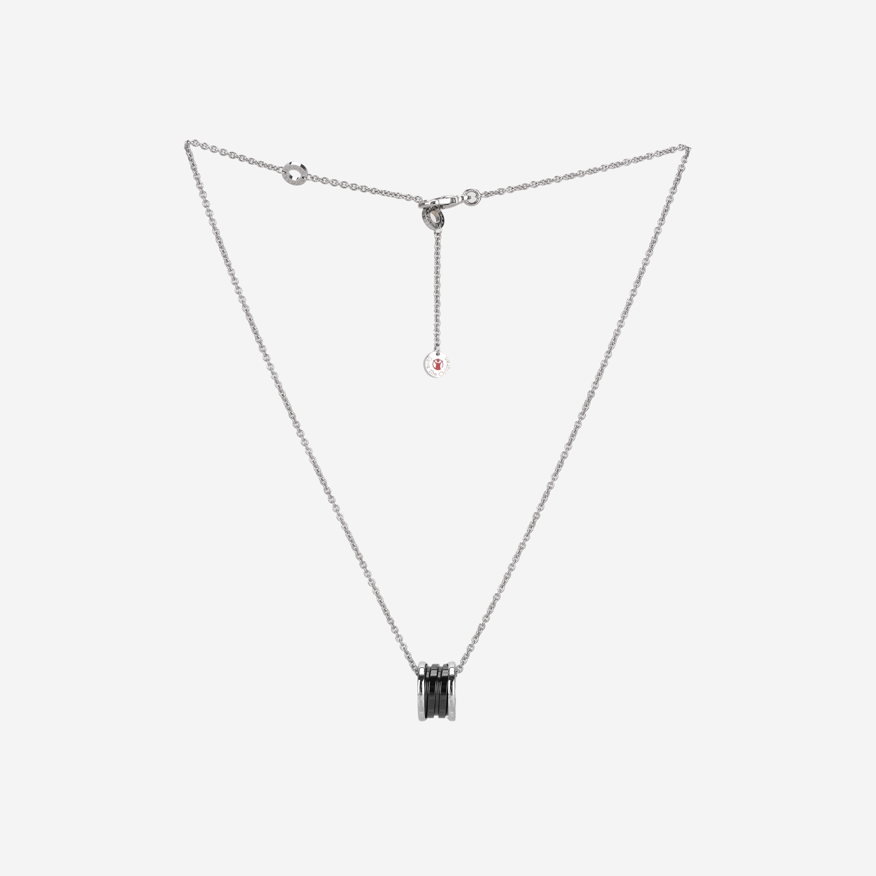 불가리 세이브 더 칠드런 네클리스 스털링 실버 블랙 세라믹 | KREAM