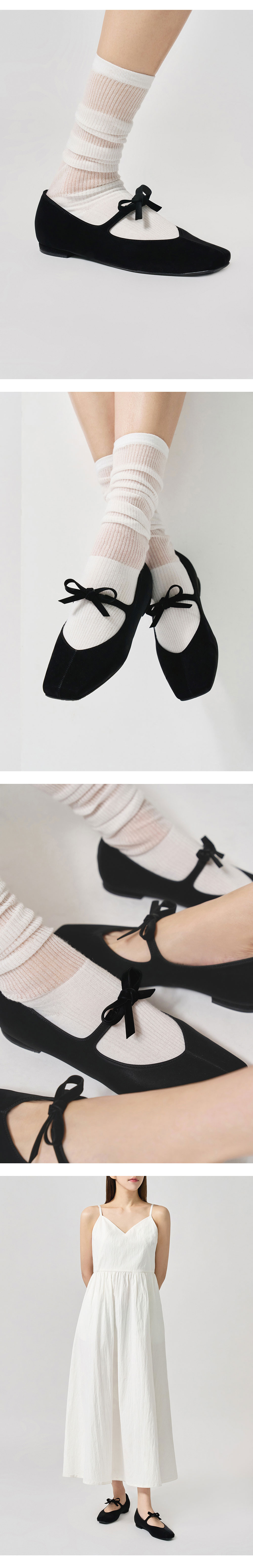 PVCS x 블루밍테일 리본 메리제인 파우더 블랙 | PVCS | KREAM