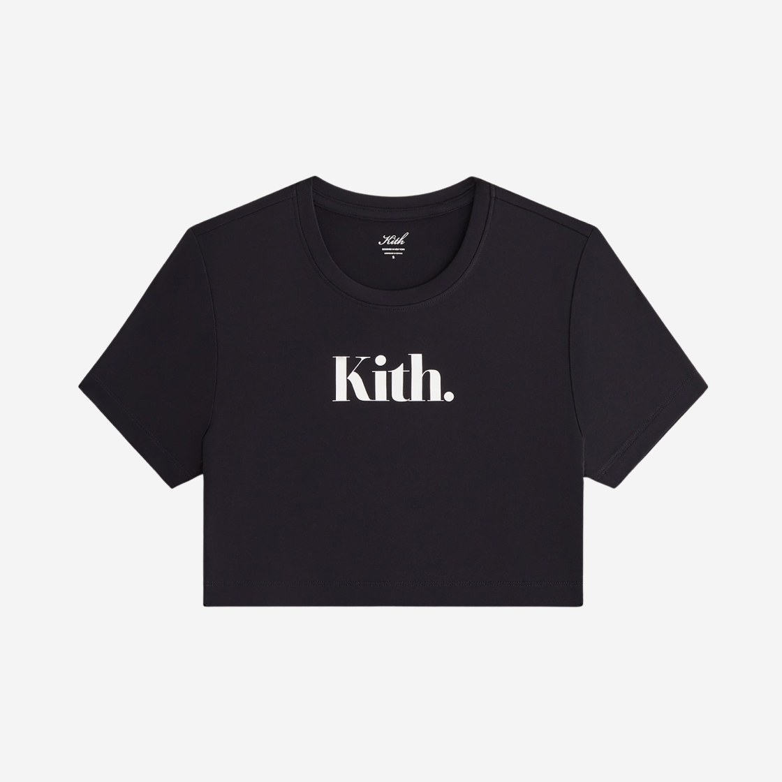 (W) 키스 미샤 크롭 티셔츠 블랙 | Kith | KREAM