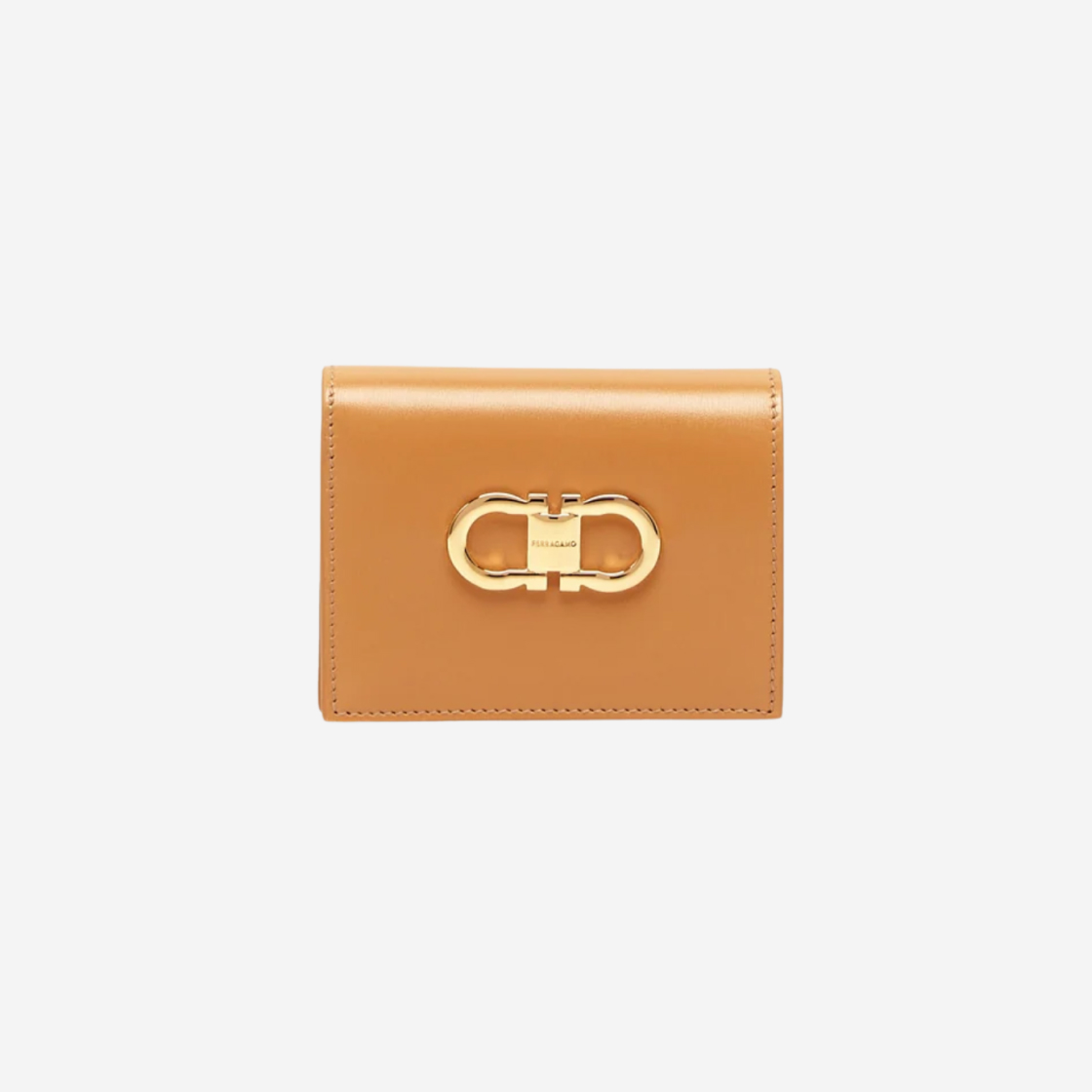 페라가모 간치니 컴팩트 지갑 라이트 카멜 Ferragamo Kream