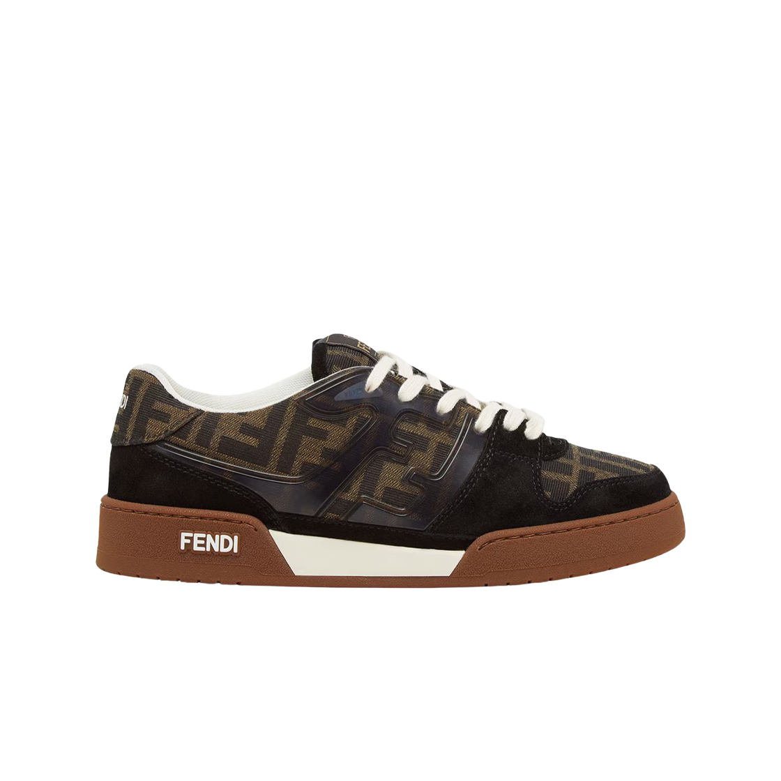 (W) 펜디 매치 스웨이드 캔버스 로우탑 블랙 | Fendi | KREAM