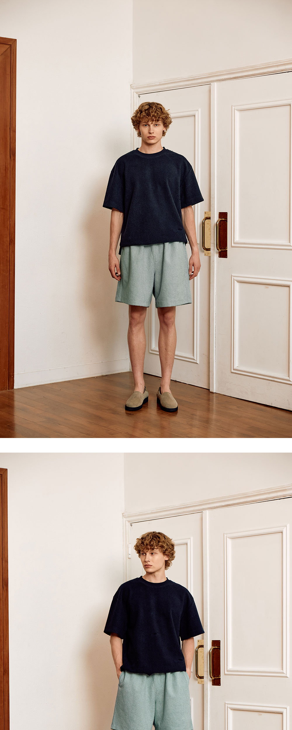 바이랑 코튼 테리 쇼츠 민트 | BY RANG | KREAM