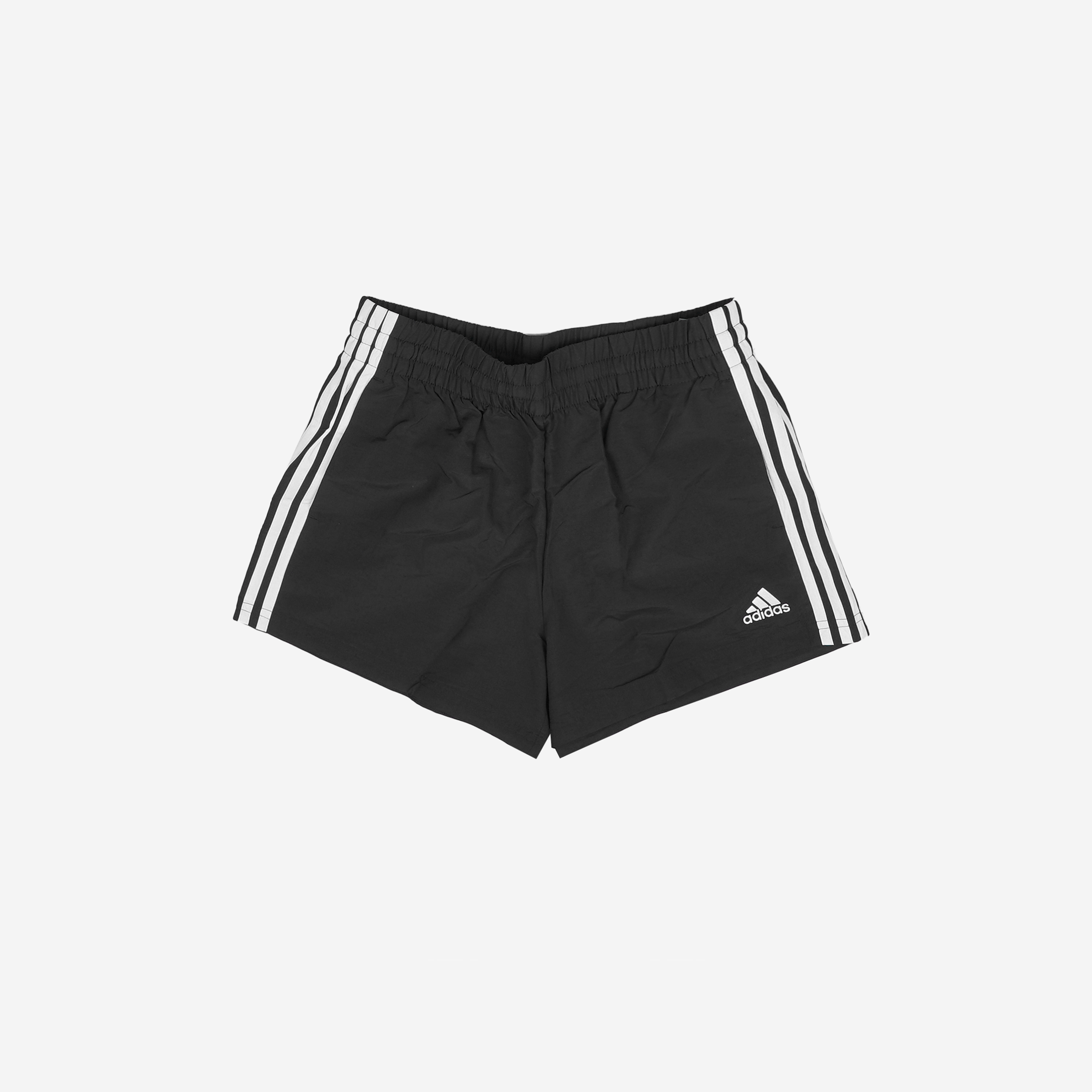 (W) 아디다스 삼선 우븐 쇼츠 블랙 - KR 사이즈 | KREAM