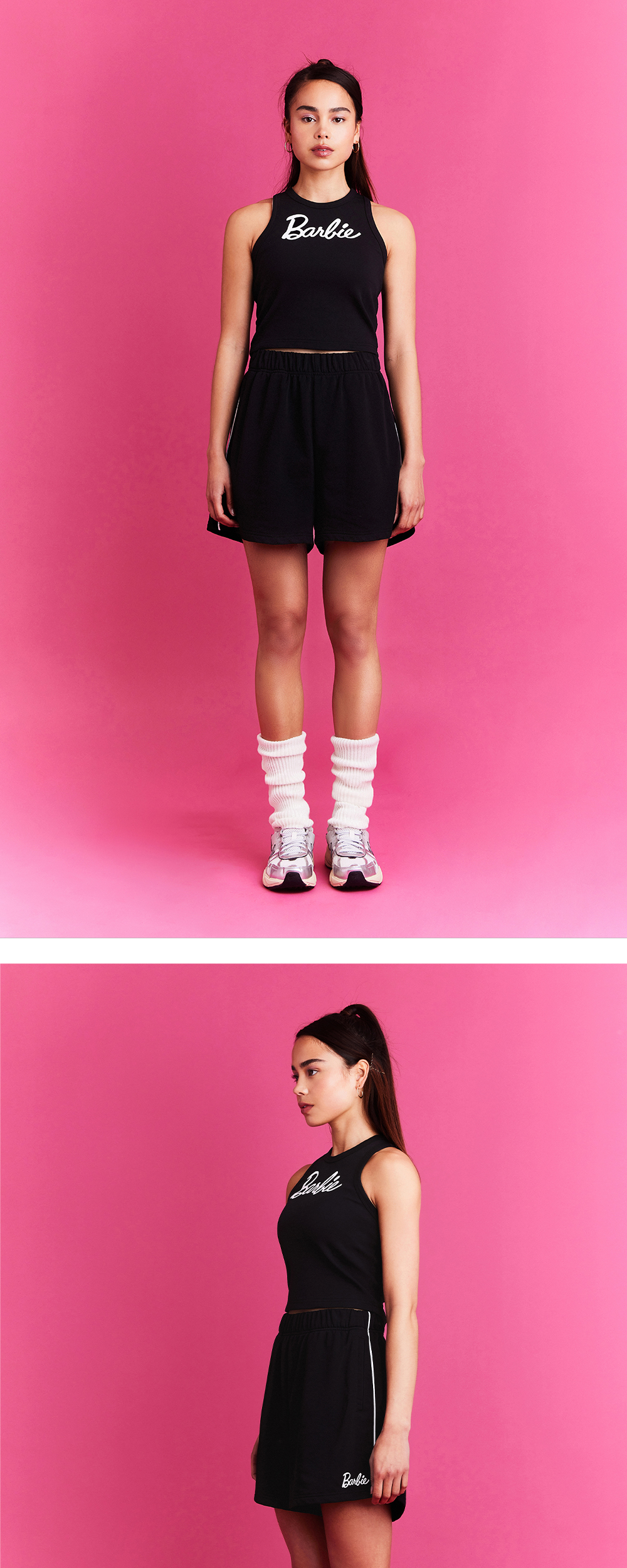 에이치덱스 X 바비 파이핑 스웨트 쇼츠 블랙 | HDEX | KREAM