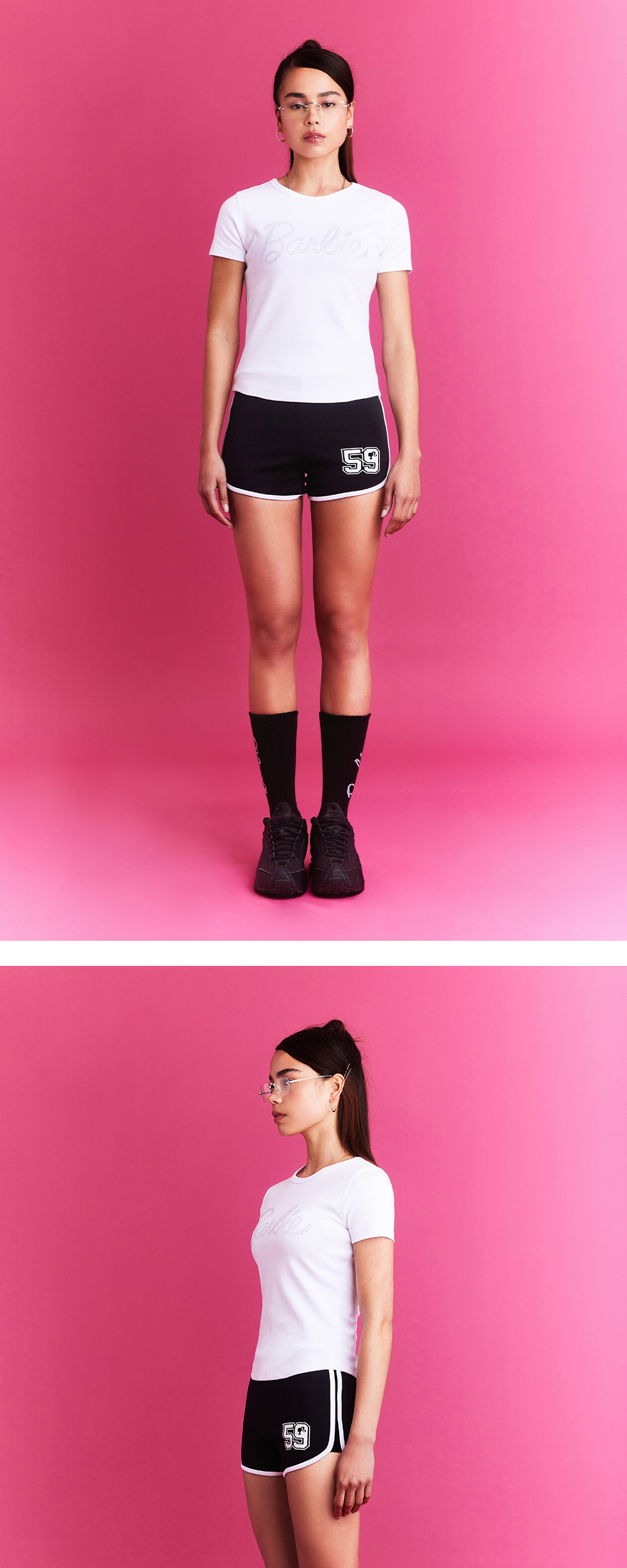 에이치덱스 X 바비 트윙클 숏 슬리브 화이트 | HDEX | KREAM