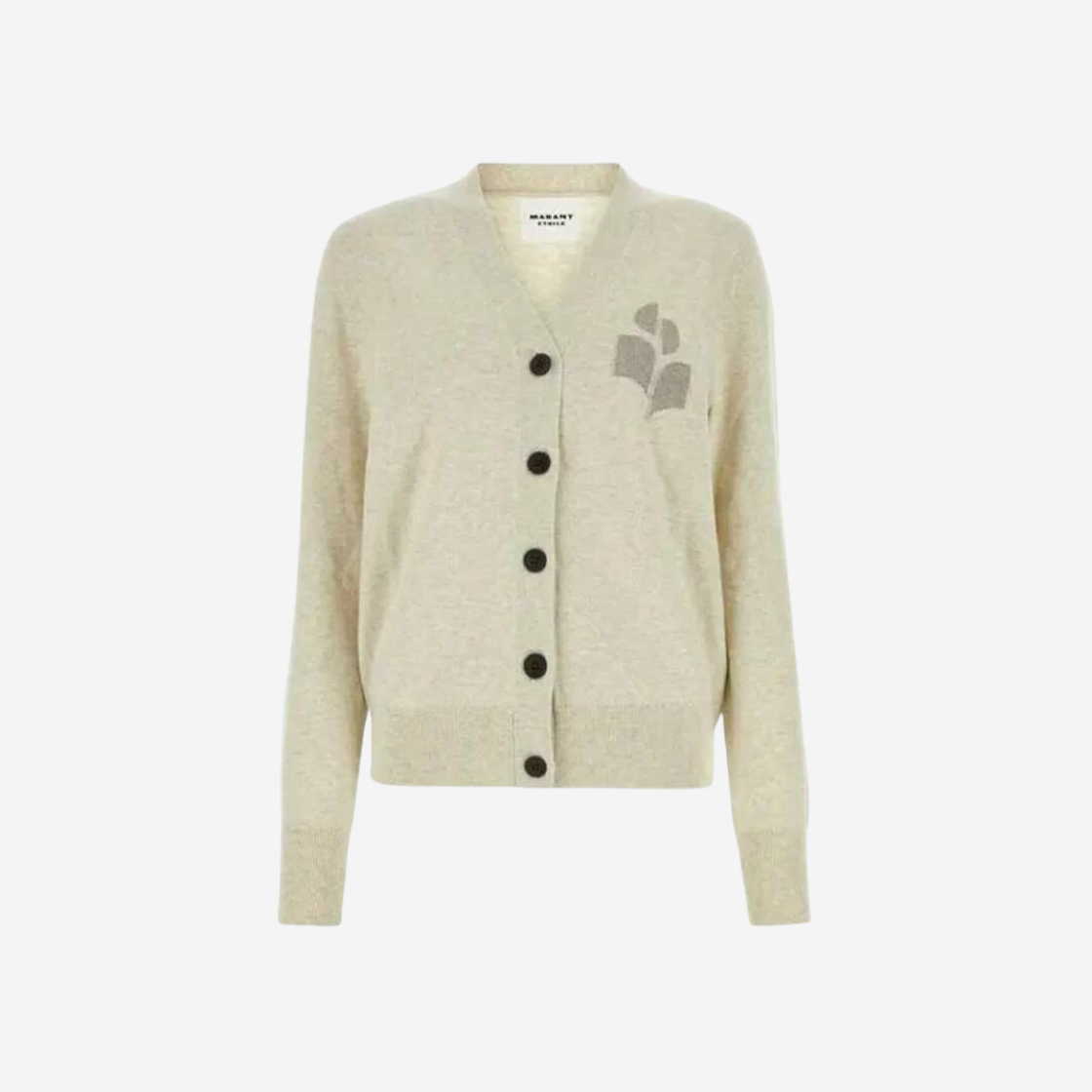 W 이자벨 마랑 카린 코튼 가디건 라이트 그레이 실버 23fw Isabel Marant Kream