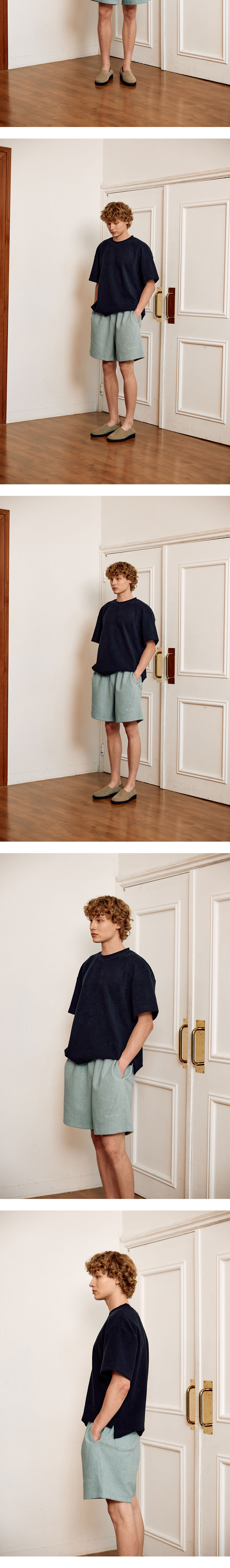 바이랑 코튼 테리 쇼츠 민트 | BY RANG | KREAM