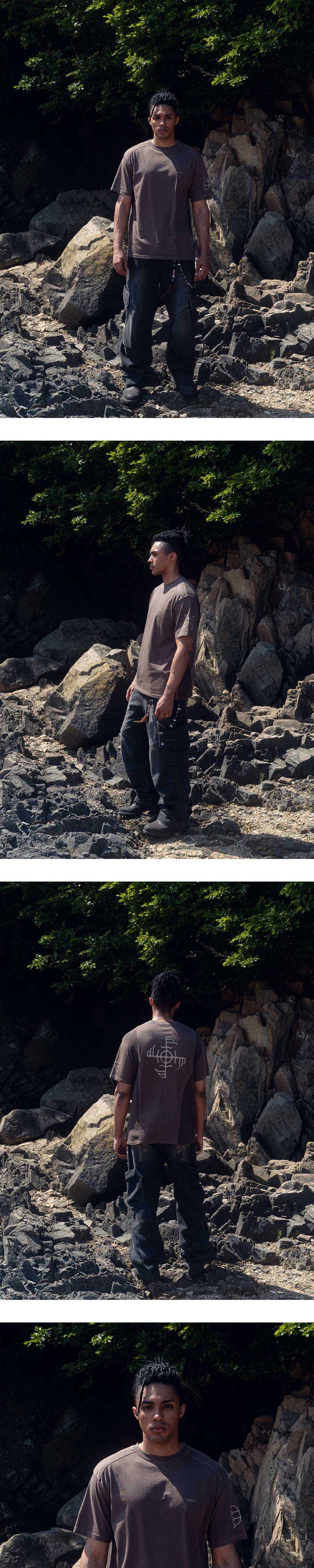 이그노타 코어:9 갈드 숏 슬리브 티셔츠 브라운 | Ignota | KREAM