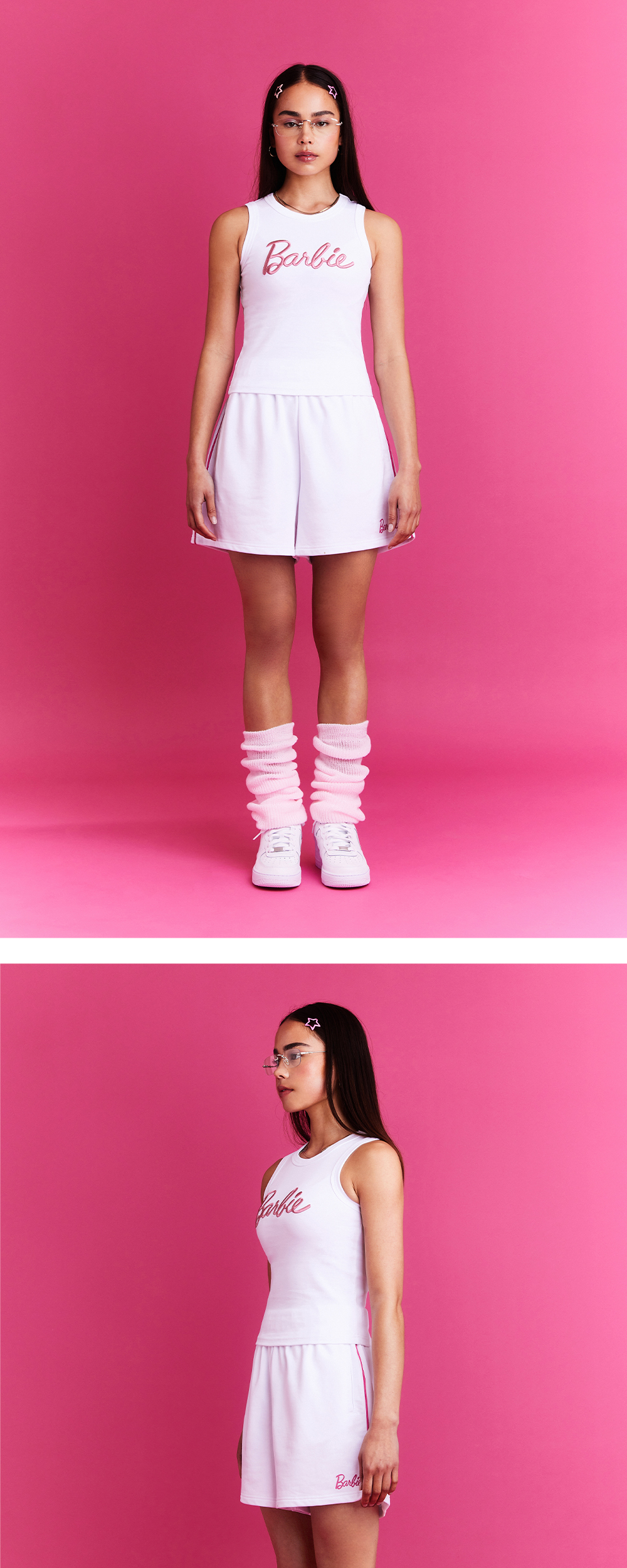 에이치덱스 X 바비 파이핑 스웨트 쇼츠 화이트 | HDEX | KREAM