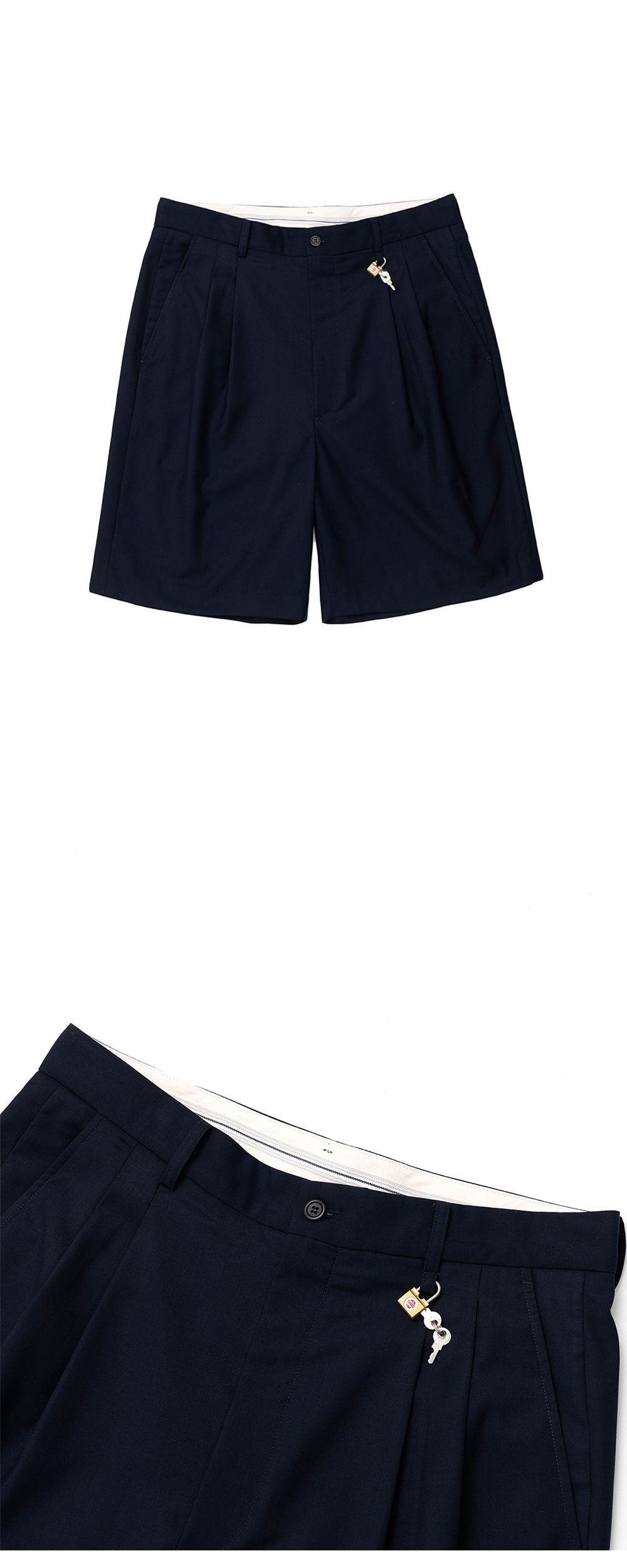 언노운블루 노멀 하프 팬츠 네이비 | UNKNOWN BLUE | KREAM