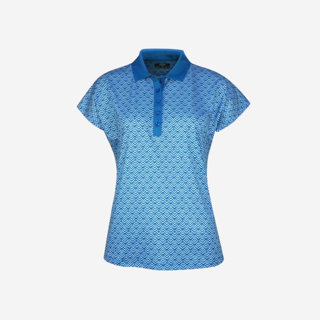 (W) 캘러웨이 쉐브 지오 프린티드 폴로 탑 블루 시 스타 | Callaway | KREAM