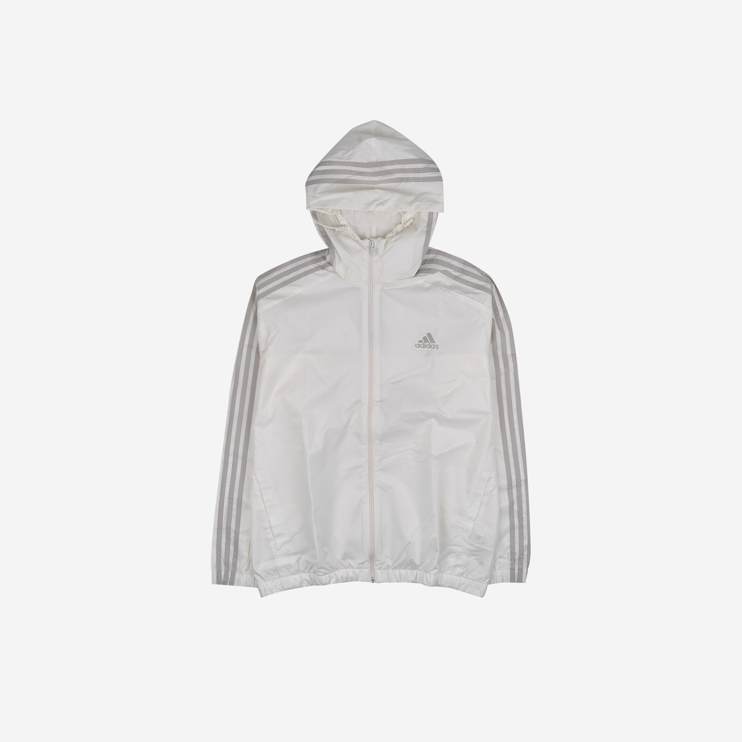 아디다스 에센셜 3S 우븐 윈드브레이커 자켓 오프 화이트 - KR 사이즈 | KREAM