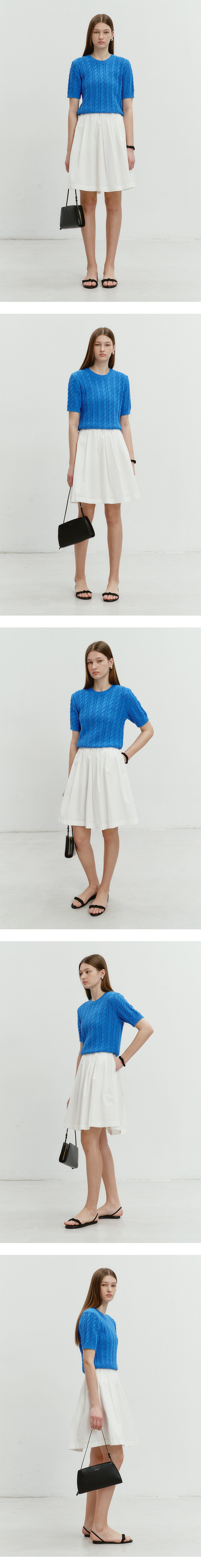 던스트 써머 케이블 니트 블루 | Dunst | KREAM