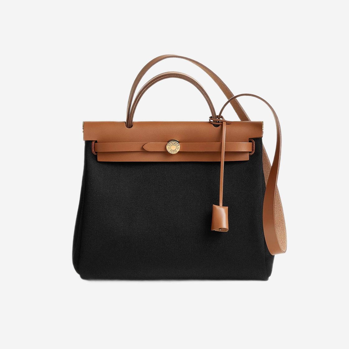 에르메스 에르백 집 31 백 르투르네 밀리터리 캔버스 & 골드 하드웨어 누아 포브 | Hermes | KREAM