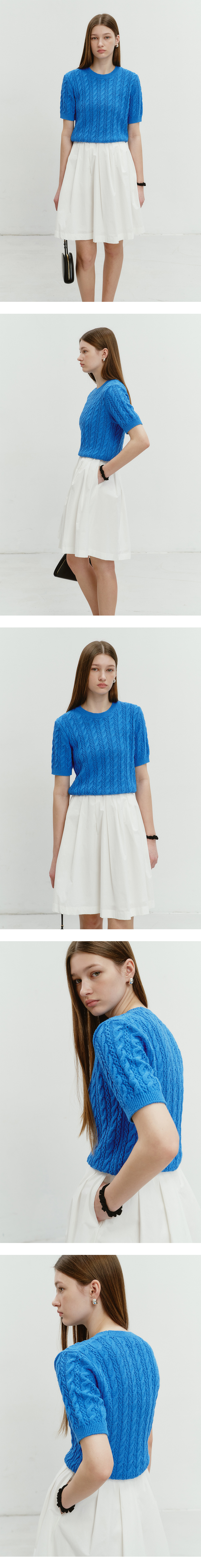 던스트 써머 케이블 니트 블루 | Dunst | KREAM